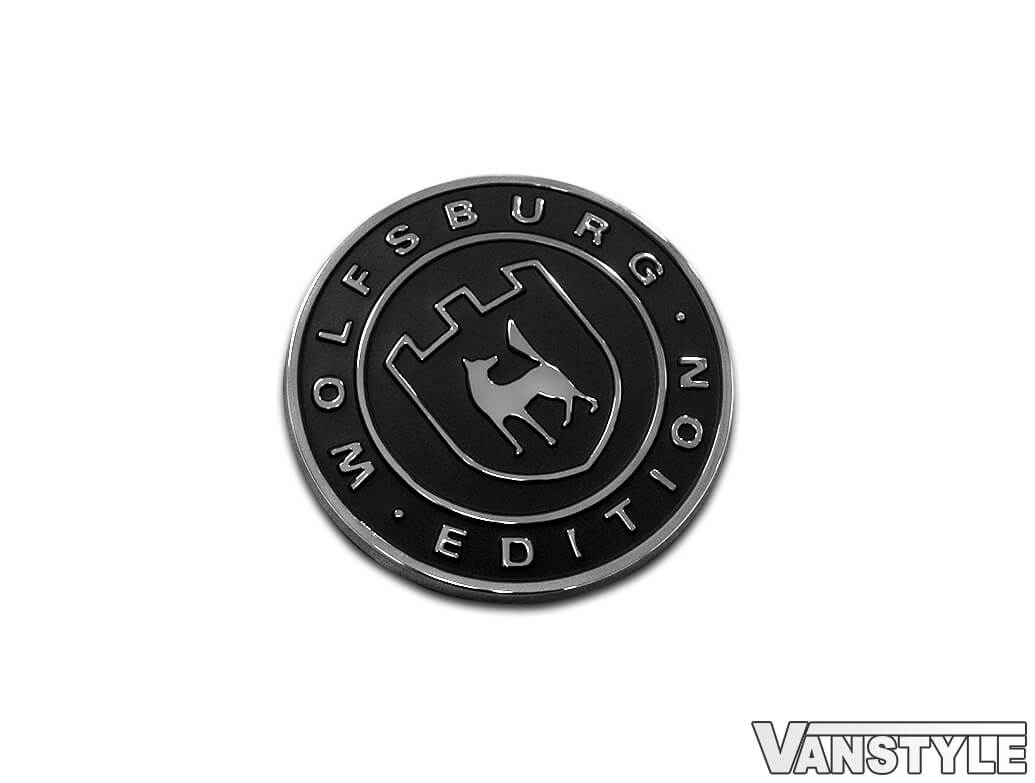 Genuine VW Wolfsburg Edition Badge Sticker 52mm - Vanstyle