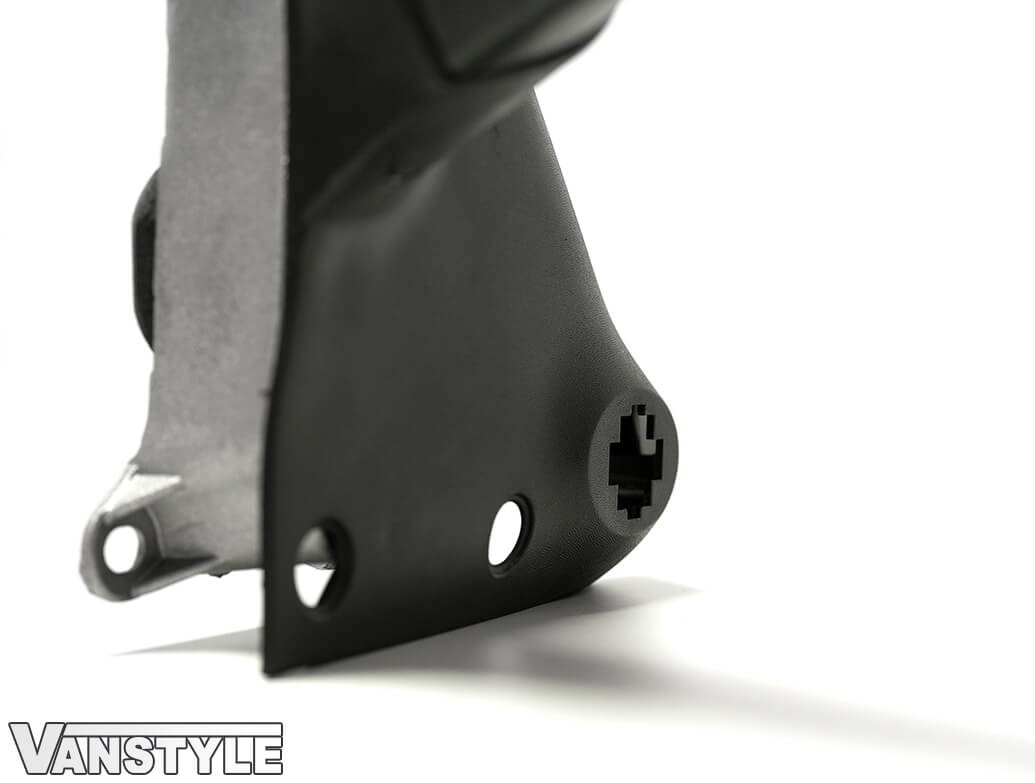 Complete RH LA Wing Mirror in Textured Black - Transit MK6 MK7 - Vanstyle