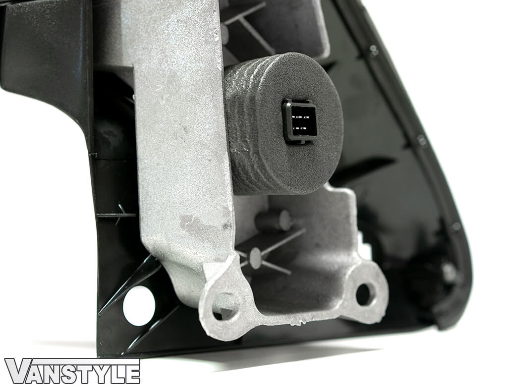 Complete LH SA Wing Mirror in Textured Black - Transit MK6 MK7 - Vanstyle