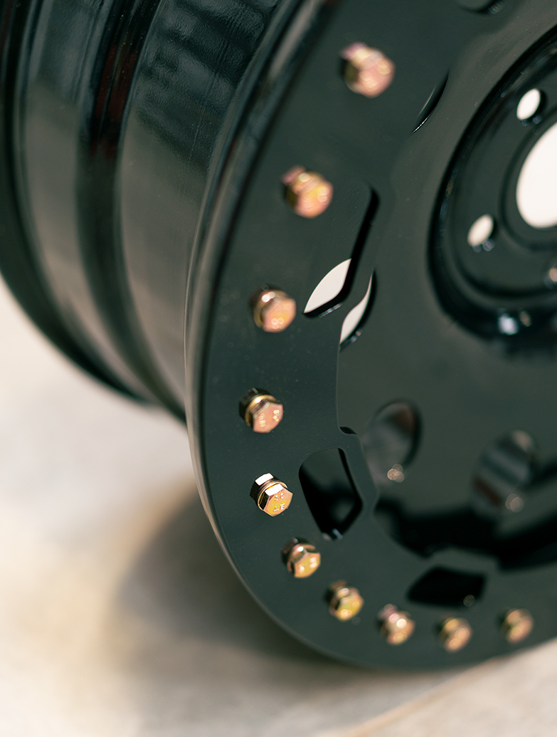 Tuff Torque Beadlock 20 9J Gloss Black Steel Wheels Tyres - Vanstyle