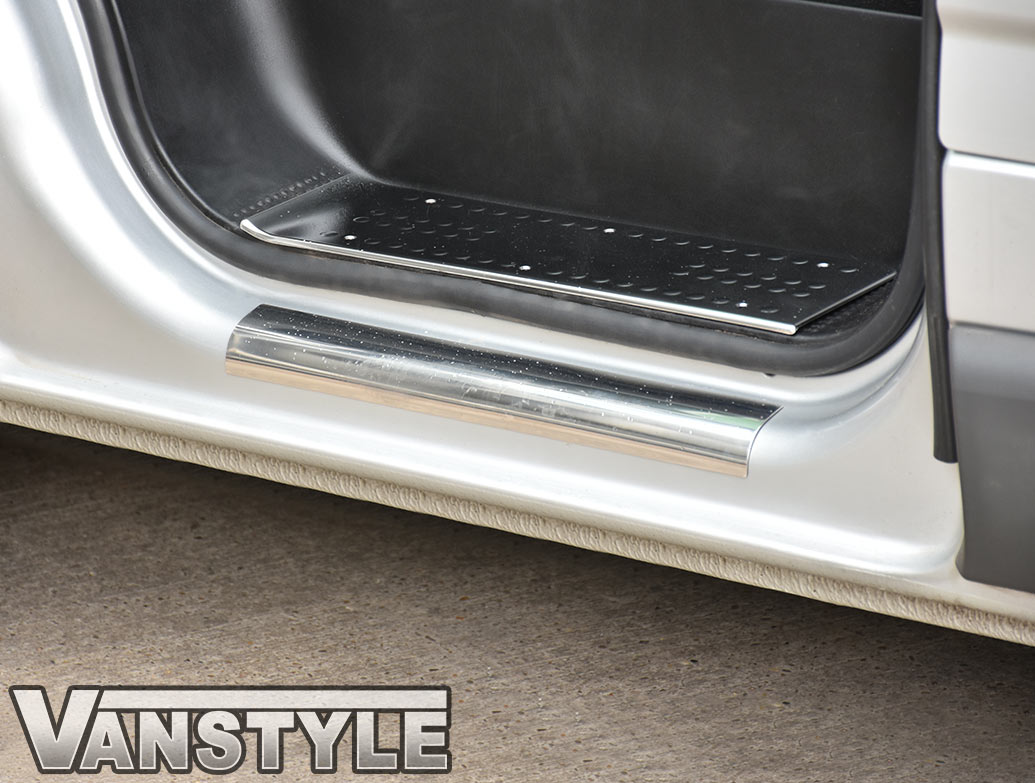 Polished Inner Door Sill Covers - Vivaro Trafic Primastar - Vanstyle