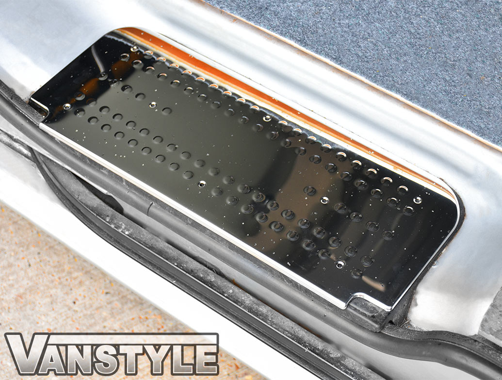 Polished Inner Door Sill Covers - Vivaro Trafic Primastar - Vanstyle