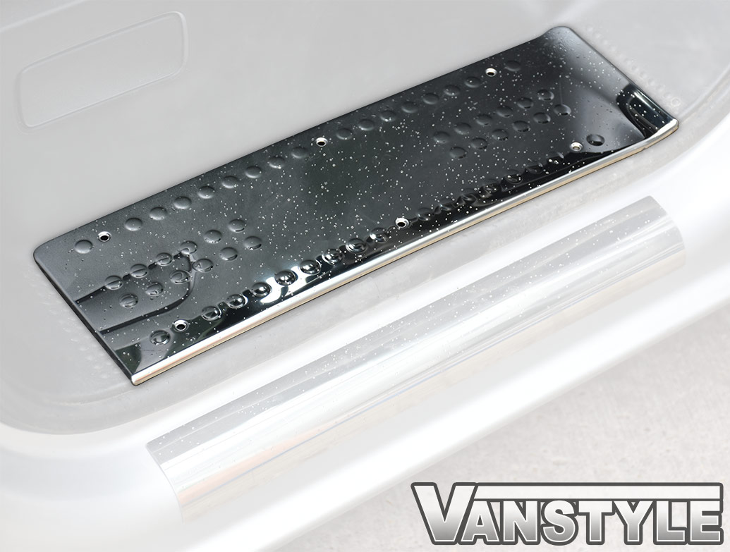 Polished Inner Door Sill Covers - Vivaro Trafic Primastar - Vanstyle