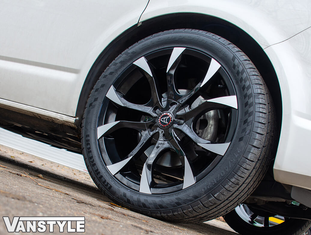 Wolfrace Assassin Black Polished 20x8.5 Alloy Wheels - Vito T4 - Vanstyle