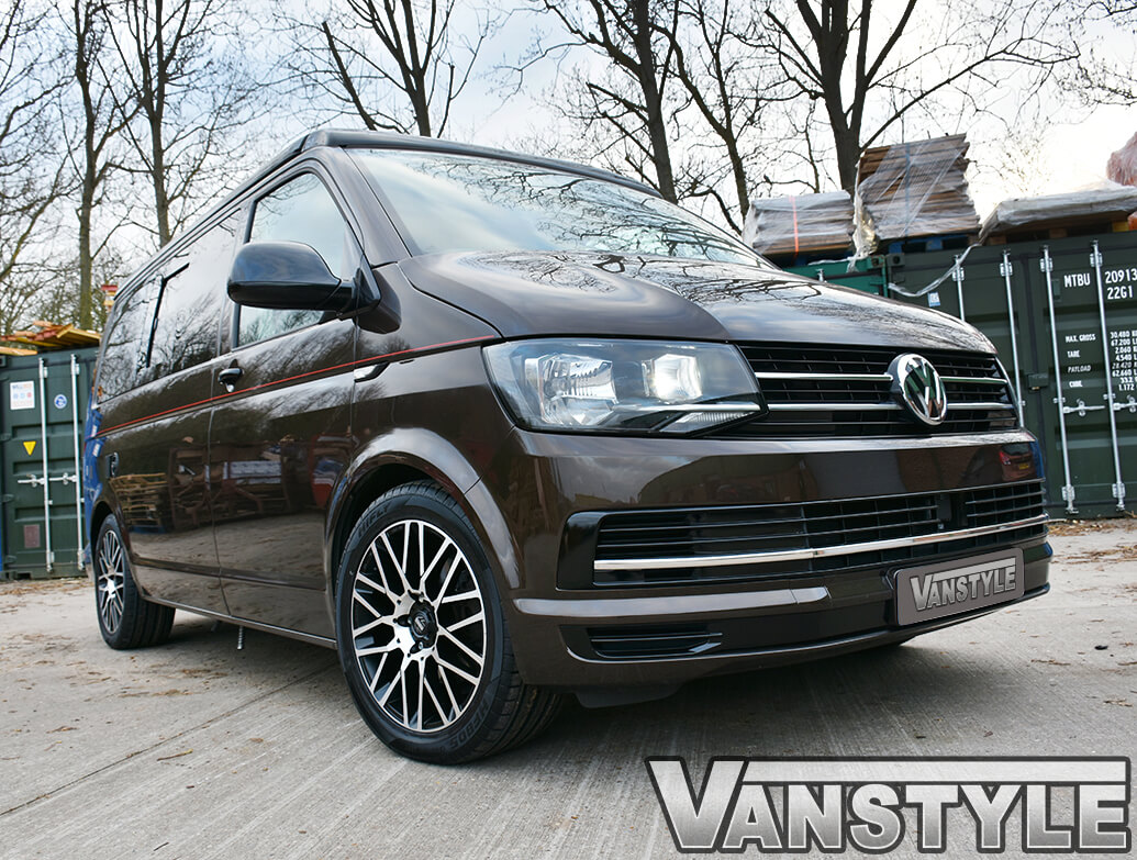 MOMO Revenge Matte Black Diamond Cut 18 VW T5 T6 Alloy Wheels - Vanstyle