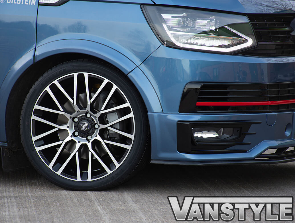 MOMO Revenge Matte Black Diamond Cut 20 VW T5 T6 Alloy Wheels - Vanstyle