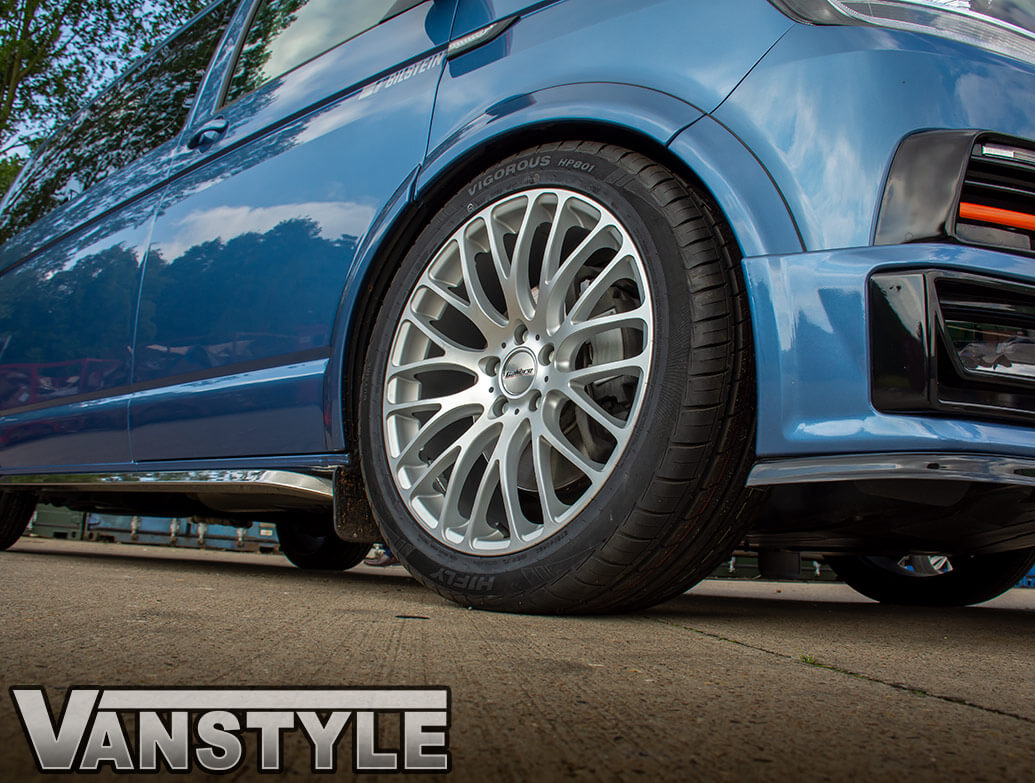 Calibre Altus Matte Silver 20 Wheel Tyre Set - VW T5 T6 - Vanstyle