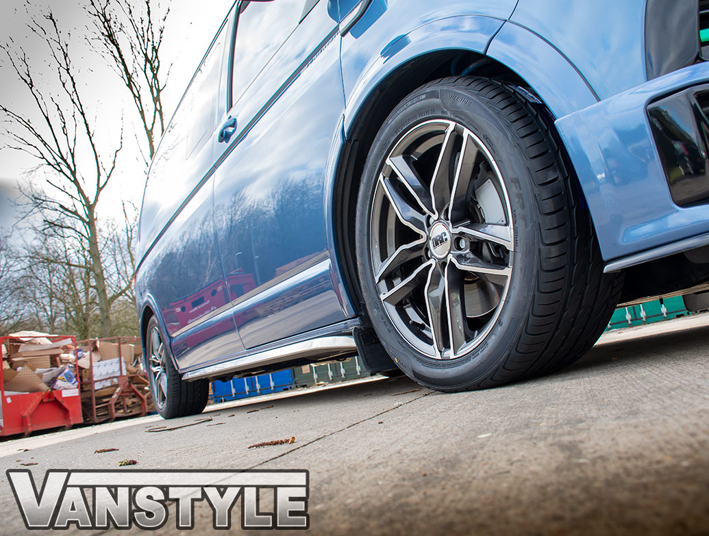 DRC DAA 18in 8J Gun Metal Polished - VW T5 T6 Alloy Wheel Tyre - Vanstyle