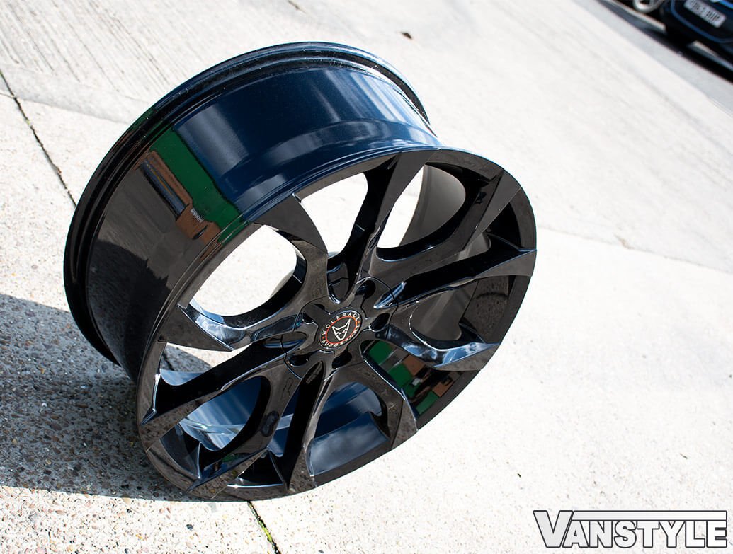 Wolfrace Assassin Gloss Black 20 Alloy Wheel Set - VW T5 T6 - Vanstyle