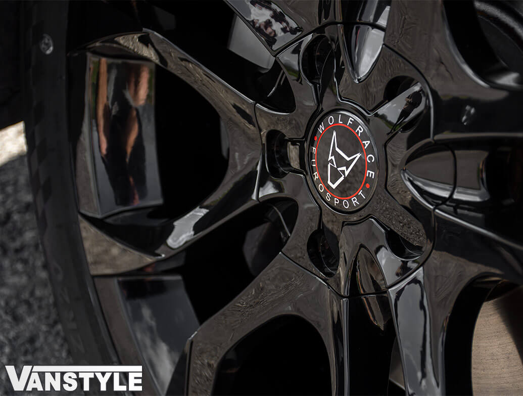 Wolfrace Assassin Gloss Black 20 Alloy Wheel Set - VW T5 T6 - Vanstyle