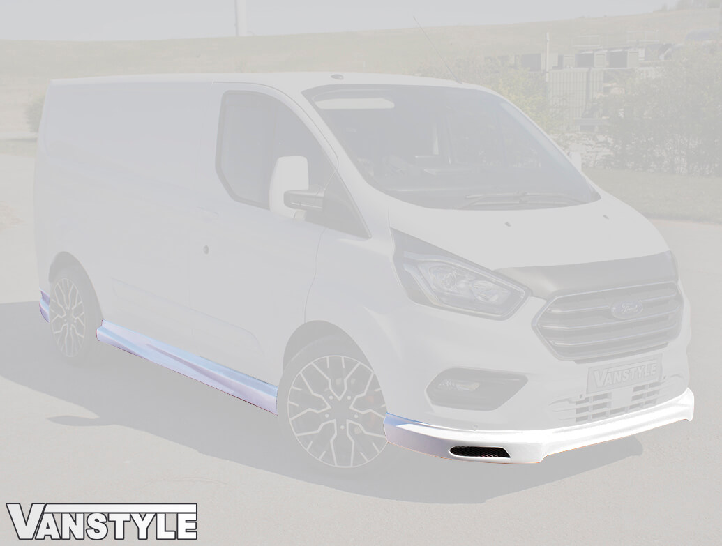 FORD TRANSIT CUSTOM 2018> FRONT SPLITTER SIDE SKIRTS REAR SKIRT SPORT ...