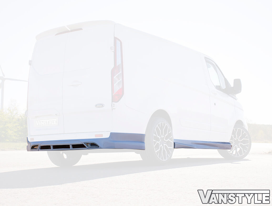 FORD TRANSIT CUSTOM 2018> FRONT SPLITTER SIDE SKIRTS REAR SKIRT SPORT ...