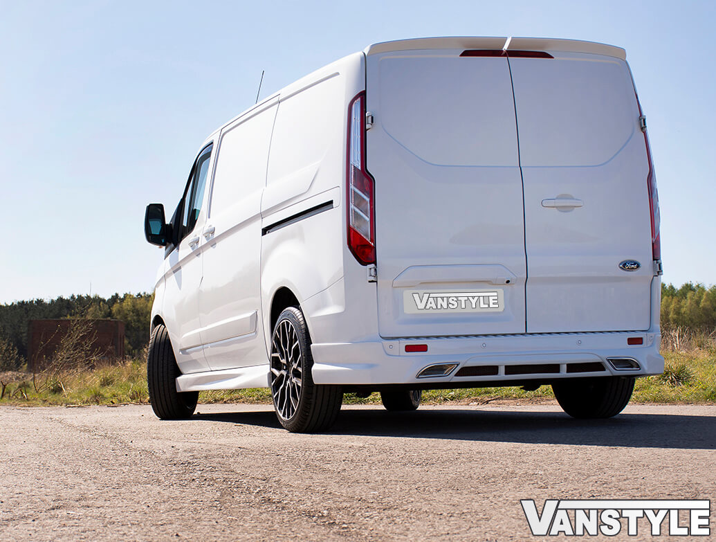 FORD TRANSIT CUSTOM 2018> FRONT SPLITTER SIDE SKIRTS REAR SKIRT SPORT ...