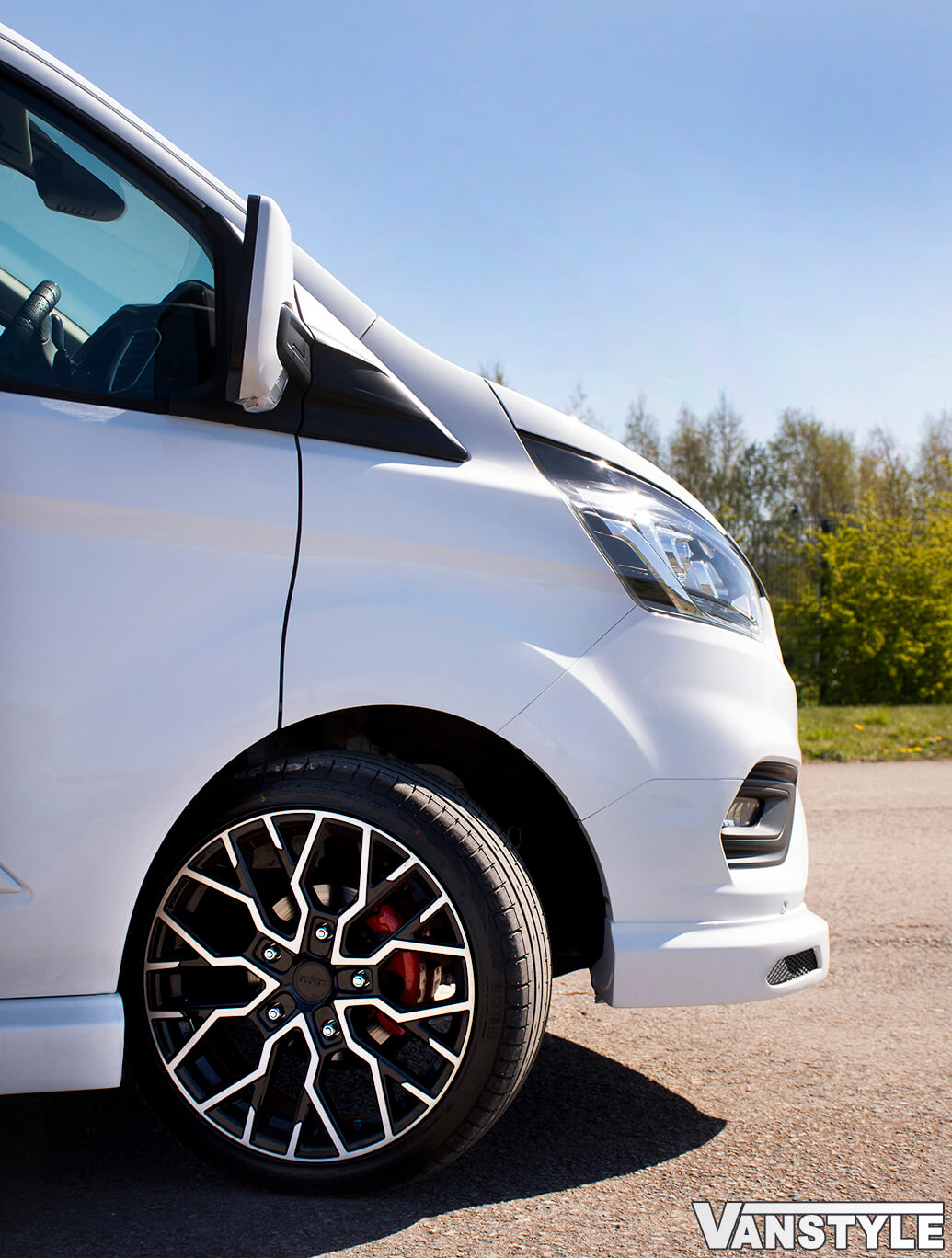 FORD TRANSIT CUSTOM 2018> FRONT SPLITTER SIDE SKIRTS REAR SKIRT SPORT ...