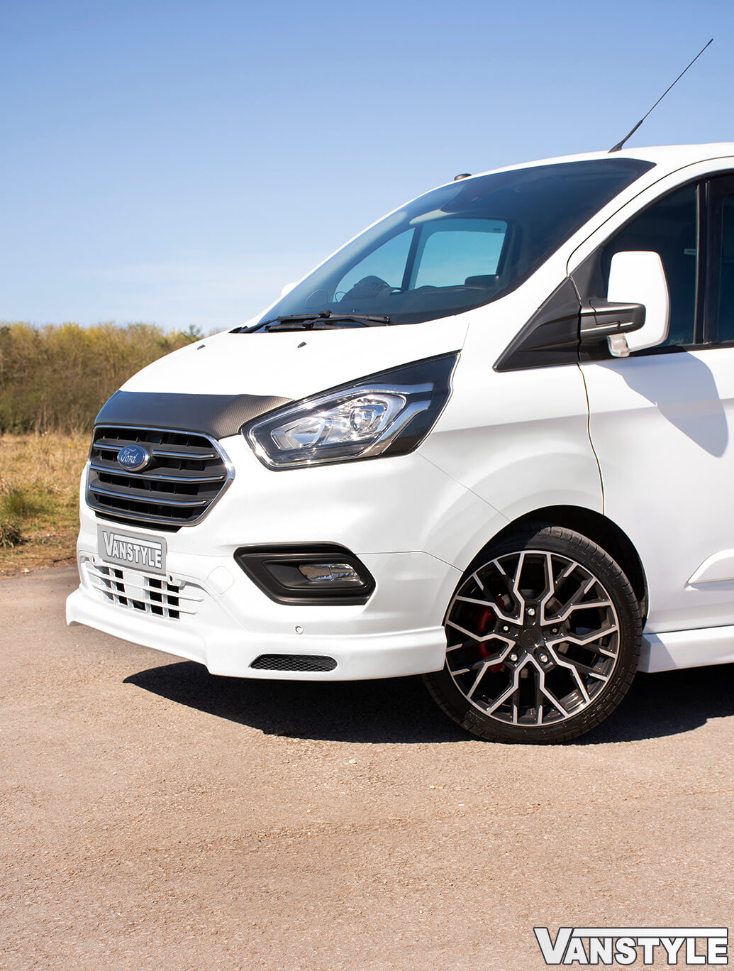 FORD TRANSIT CUSTOM 2018> FRONT SPLITTER SIDE SKIRTS REAR SKIRT SPORT ...