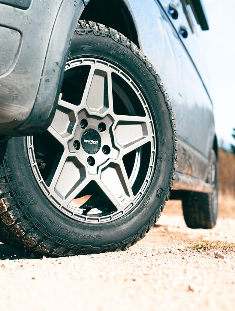 SuperMetal Rocket 18x8J 5x120 Matte Grey Wheel Tyres - T5 T6 - Vanstyle