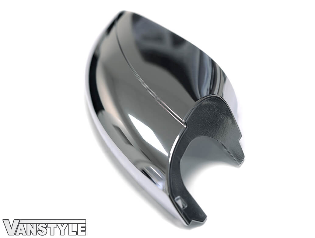 Genuine VW Chrome Lower Wing Mirror Covers Pair - T5.1 T6 Amarok - Vanstyle