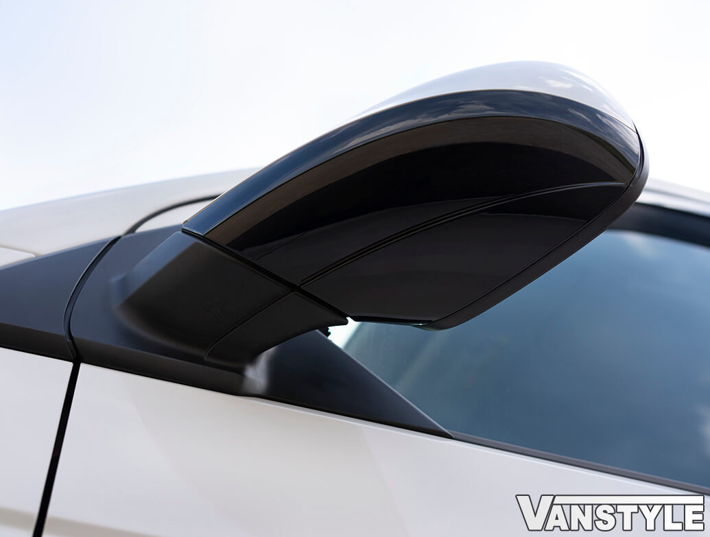Genuine VW Gloss Black Lower Mirror Covers Pair - T5.1 T6 Amarok - Vanstyle