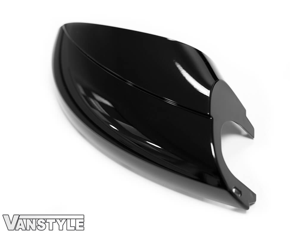 Genuine VW Gloss Black Lower Mirror Covers Pair - T5.1 T6 Amarok - Vanstyle