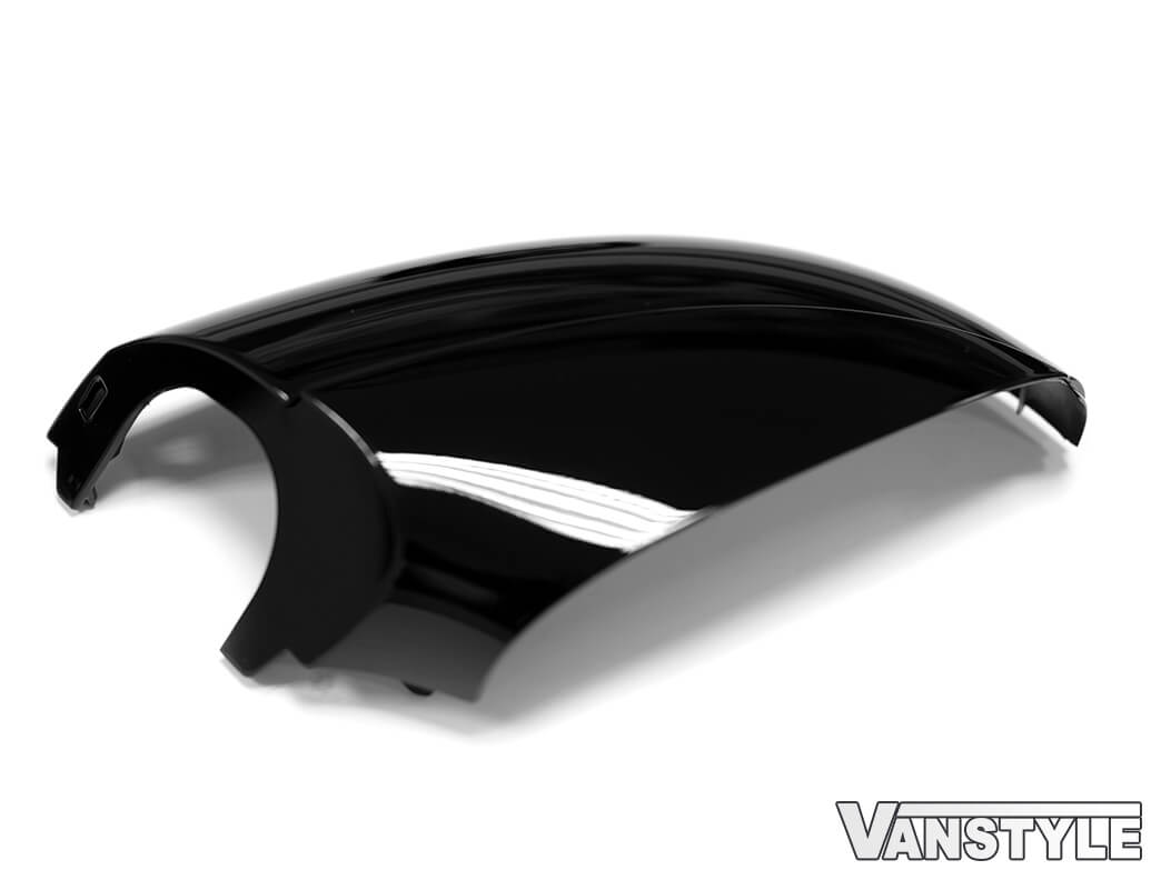 Genuine VW Gloss Black Lower Mirror Covers Pair - T5.1 T6 Amarok - Vanstyle