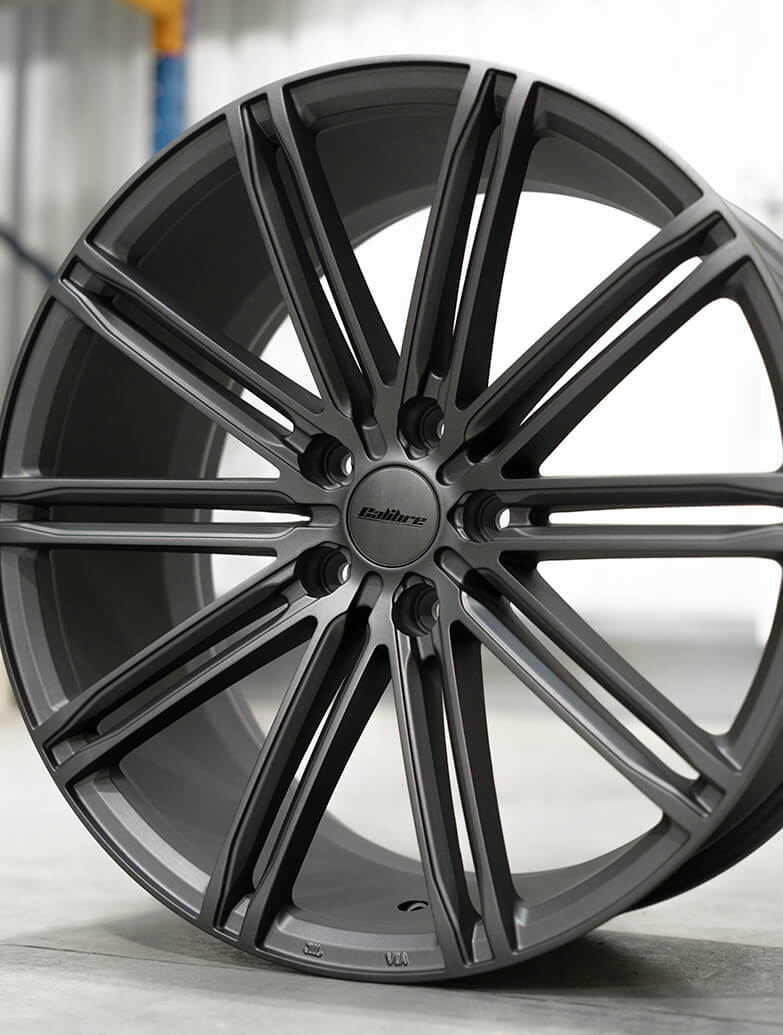 Calibre CC-I Dull Gunmetal 20 9J 5x120 Alloy Wheels Tyres - Vanstyle